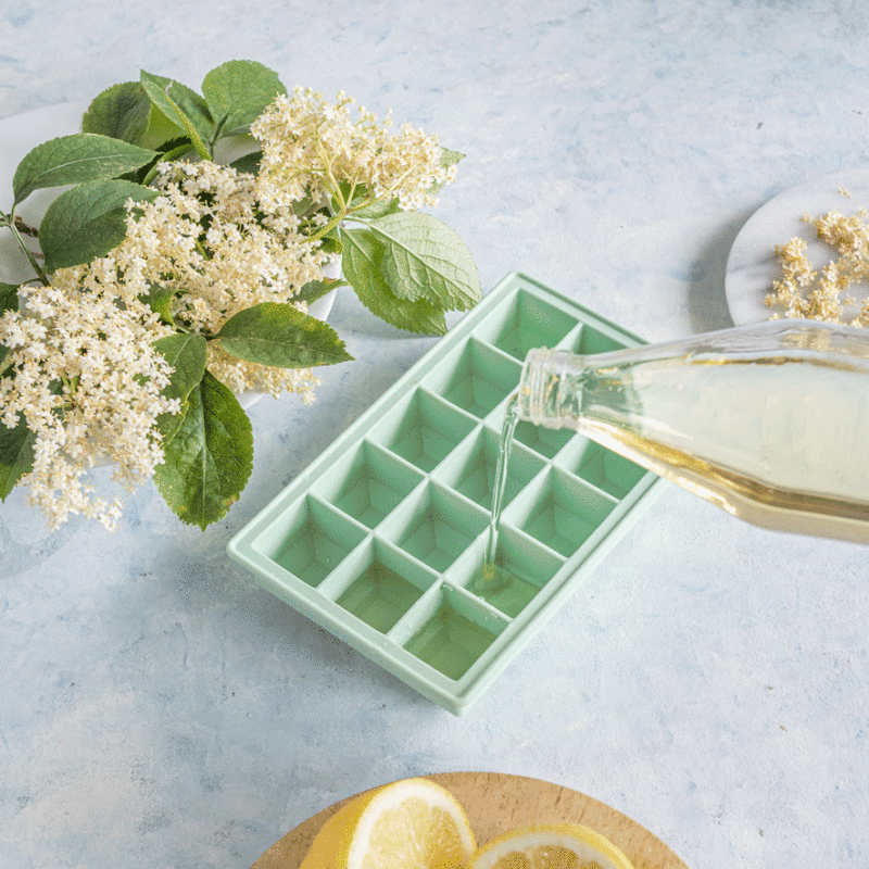 Elderflower ice cubes - Gem Bakes