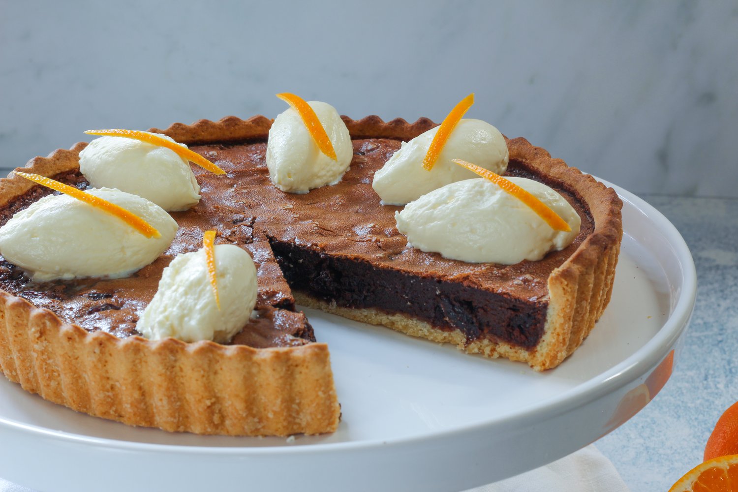 Chocolate & Raisin Tart - Gem Bakes