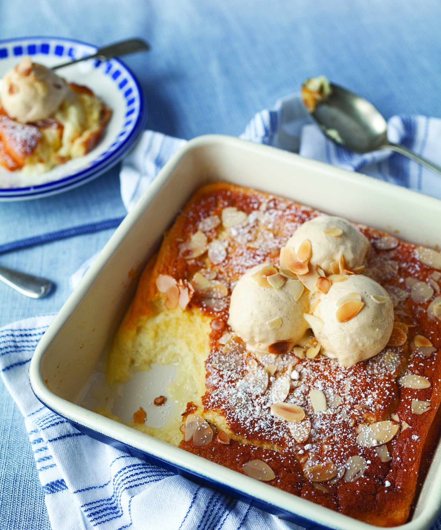 Lemon and almond pudding - Gem Bakes